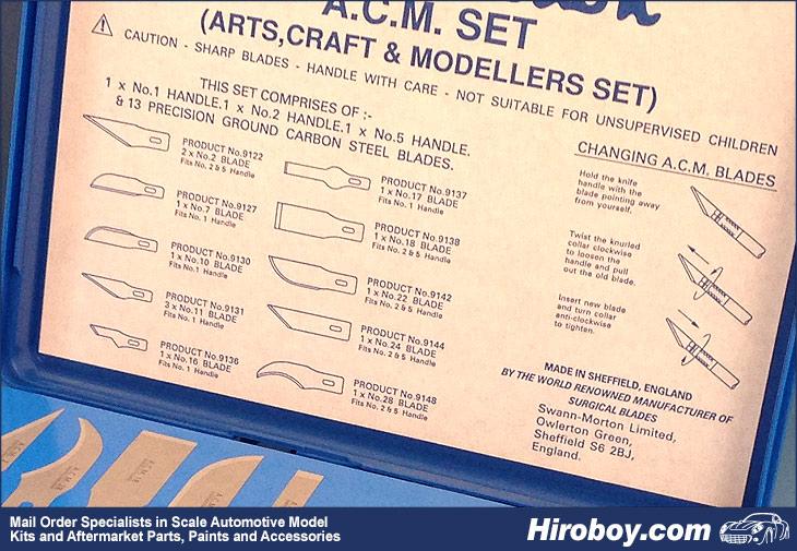 A.C.M. Set Modellers Knife Set | SM9101 | Swann Morton