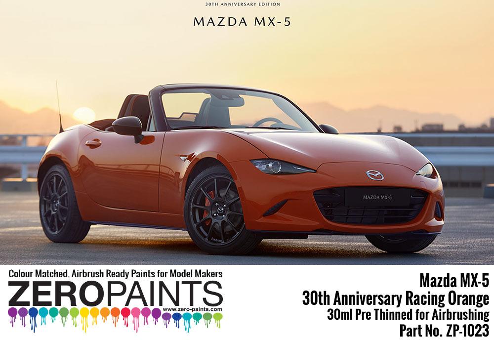 Mazda MX-5 30th Anniversary Racing Orange Paint 30ml | ZP-1023 | Zero ...