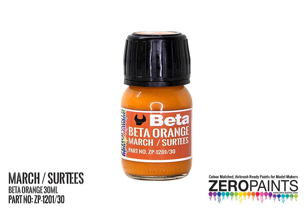 BETA Orange (March/Surtees) Paint 30ml | ZP-1201/30 | Zero Paints