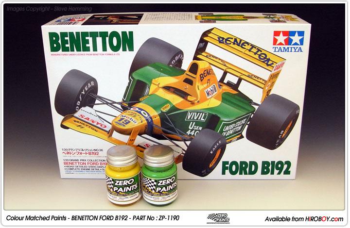 Benetton Ford B192 Paint Set 2x30ml | ZP-1190 | Zero Paints