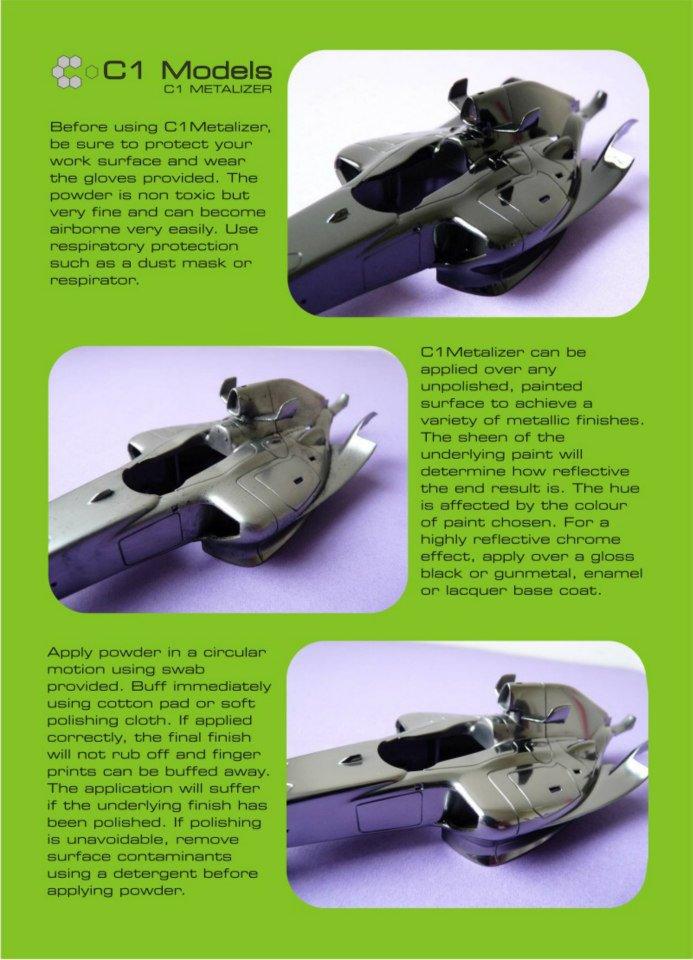 C1 Metalizer - Metallizing Buffing Powder | C1-MET1 | C1 Models