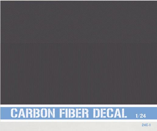 1:24 Carbon Fibre Decals Horizontal/Diagonal Pattern | PW-24C-1 | PitWall