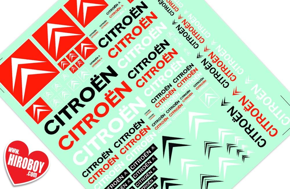 Citroen Sponsor Decals (Various Scales) | DMC-SP-100 | DMC Decals