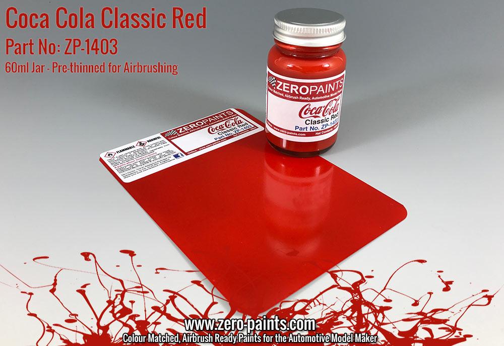 Coca Cola Classic Red Paint 60ml | ZP-1403 | Zero Paints