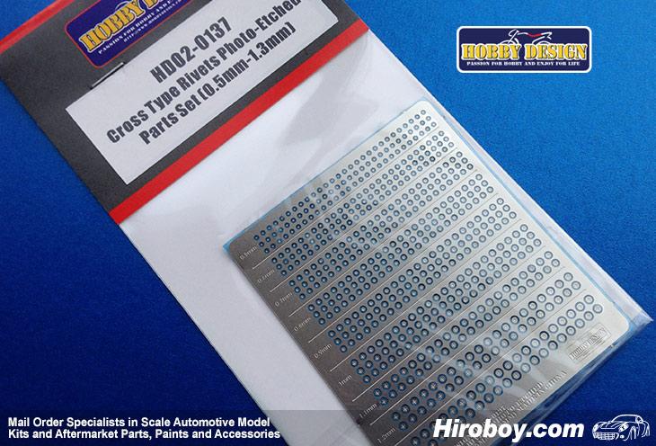Cross Type Rivets Photo-Etched Parts Set (0.5mm-1.3mm) | HD02-0137 ...