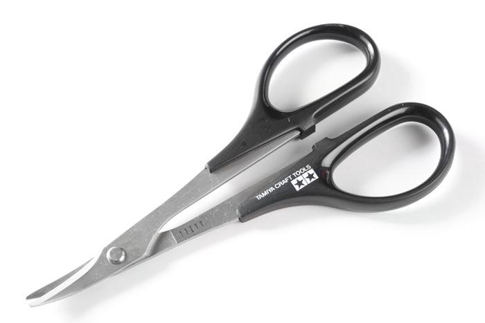 Curved Scissors for Plastic - 74005 | TAM74005 | Tamiya