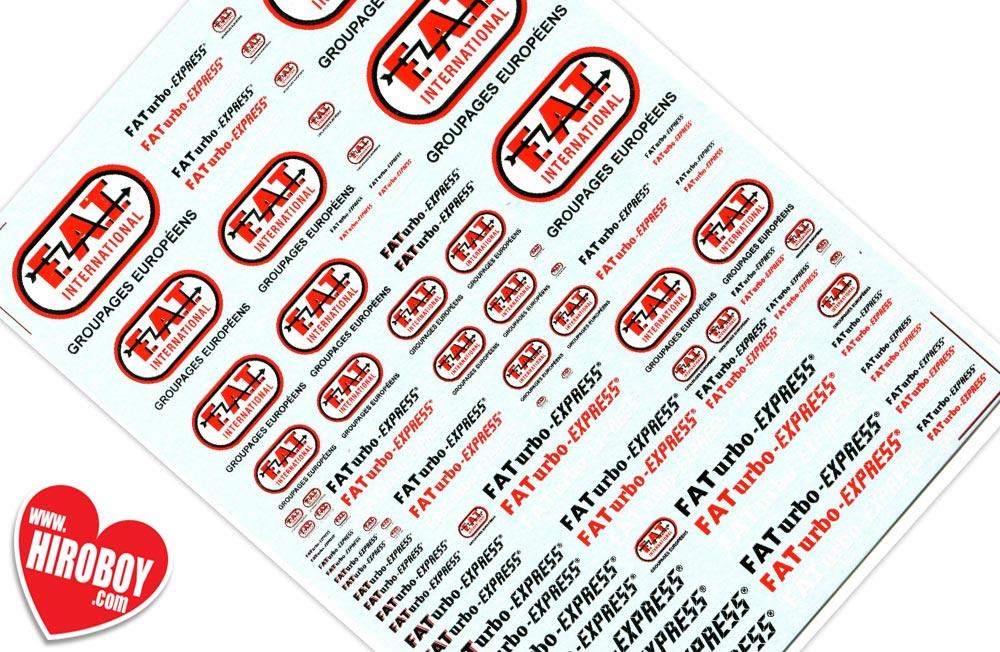 F.A.T. International Sponsor Decals (Various Scales) | DMC-SP-094 | DMC ...
