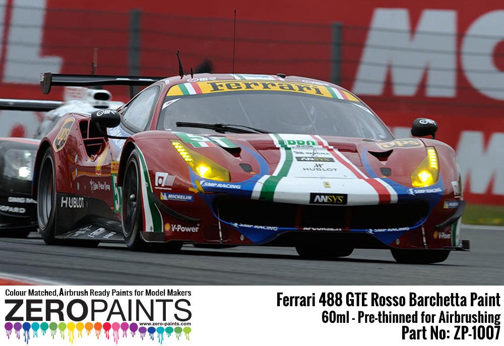 Ferrari 488 GTE (AF Corse) Rosso Barchetta Red Paint 60ml | ZP-1007 ...