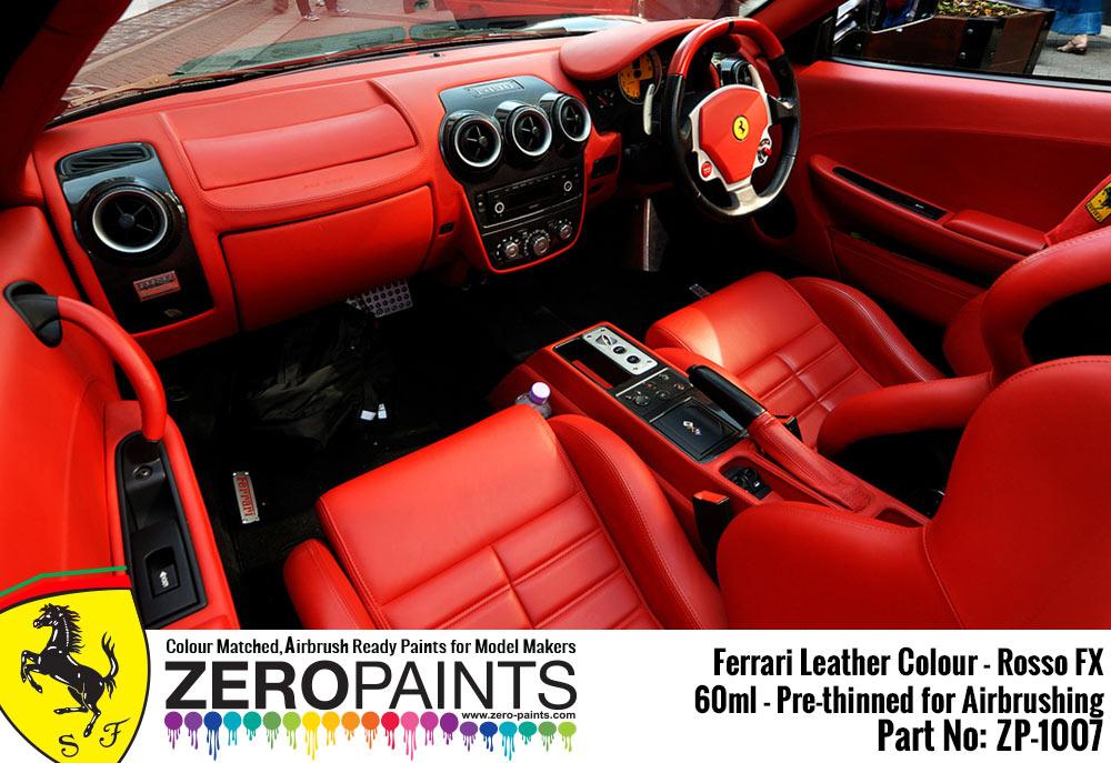 Ferrari Rosso FX Leather Colour Paint 60ml | ZP-1007 | Zero Paints