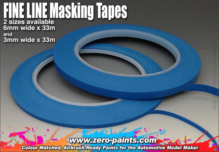 Fine Line Masking Tape - 6mm x 33m | ZP-2014 | Zero Paints