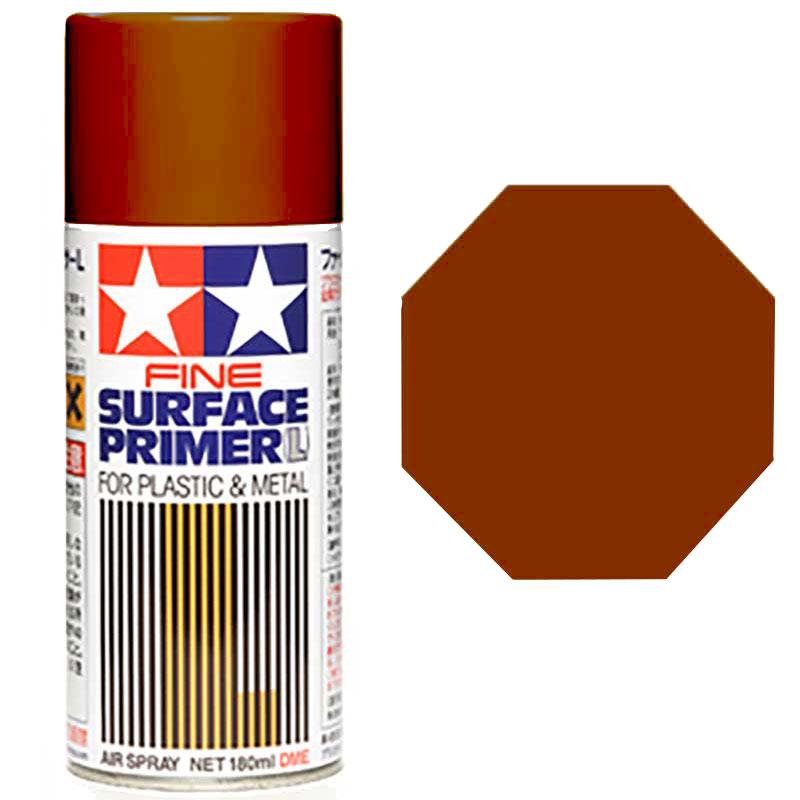 Fine Surface Primer for Plastic & Metal (Oxide Red) 180ml Aerosol ...