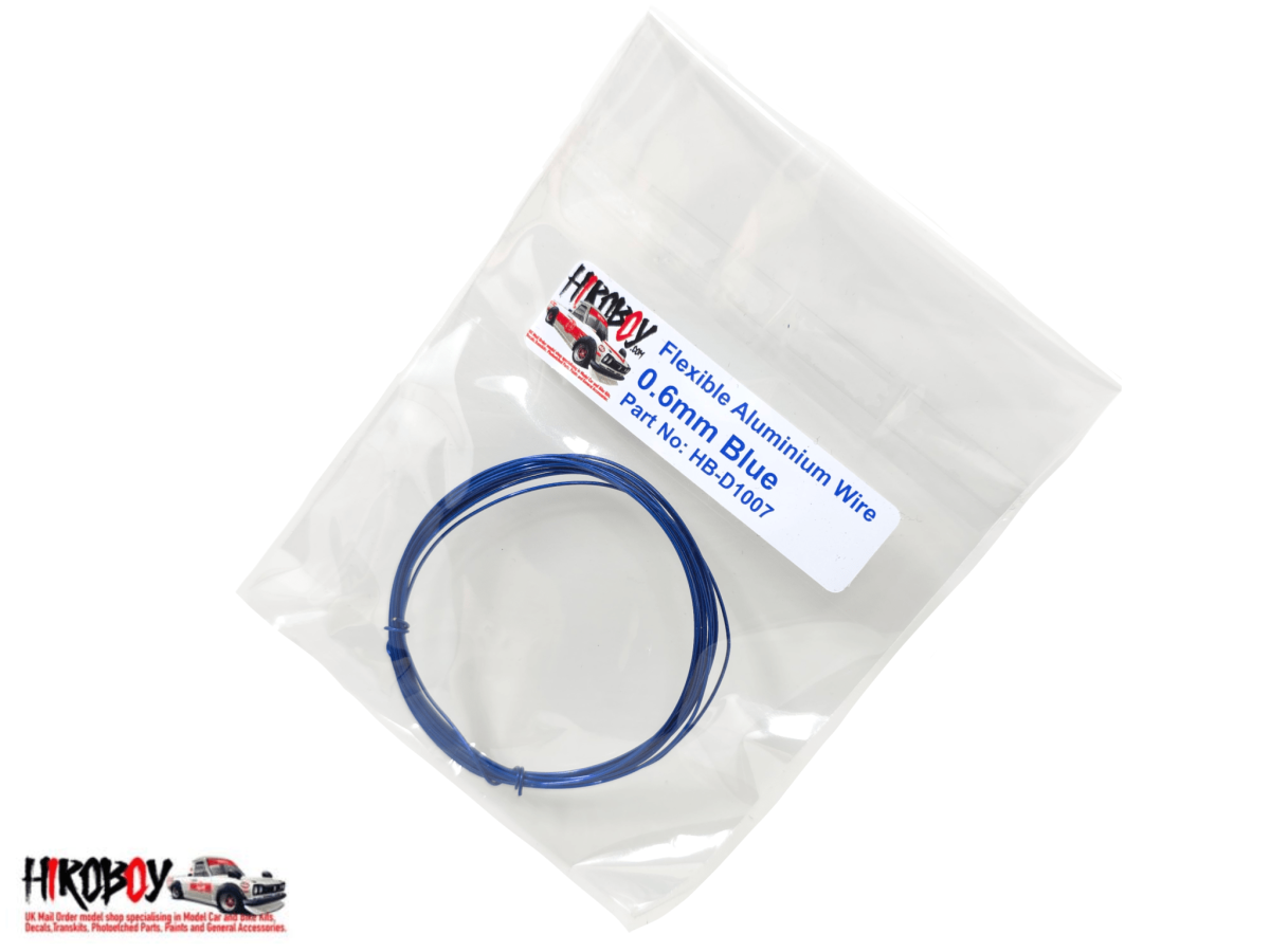 Flexible Aluminium Wire 0.6mm - Blue | HB-D1007 | Hiroboy