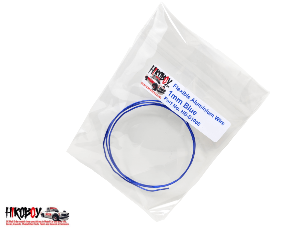 Flexible Aluminium Wire 1mm - Blue | HB-D1008 | Hiroboy