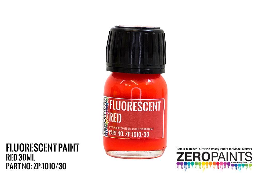 Fluorescent Red Paint - 30ml | ZP-1010/30 | Zero Paints