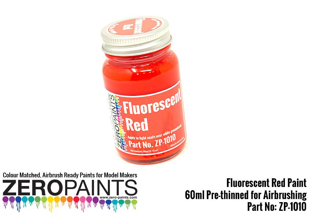 Fluorescent Red Paint 60ml | ZP-1010 | Zero Paints