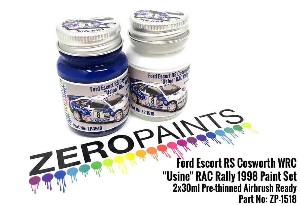 Ford Escort RS Cosworth WRC "Usine" RAC Rally 1998 Paint Set 2x30ml ...