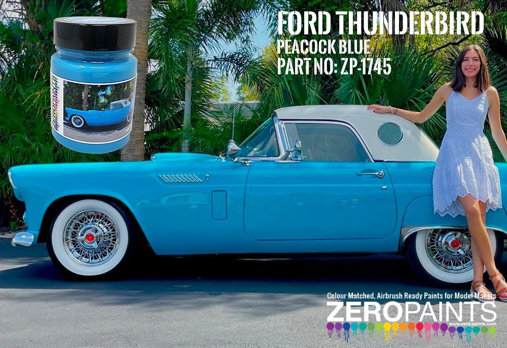 Ford Thunderbird Peacock Blue Paint 60ml | ZP-1745 | Zero Paints