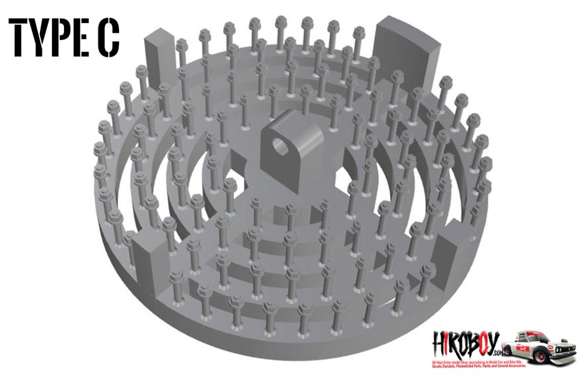 GeronimoWorks - Type C Rivet 0.7mm 101 pcs | GW-TK13C7 | Geronimoworks