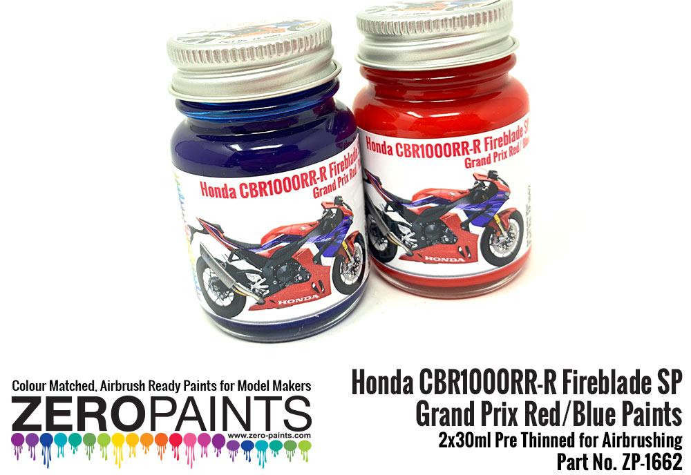 Honda CBR1000RR-R Fireblade SP Grand Prix Red/Blue Paints - 2x30ml | ZP ...