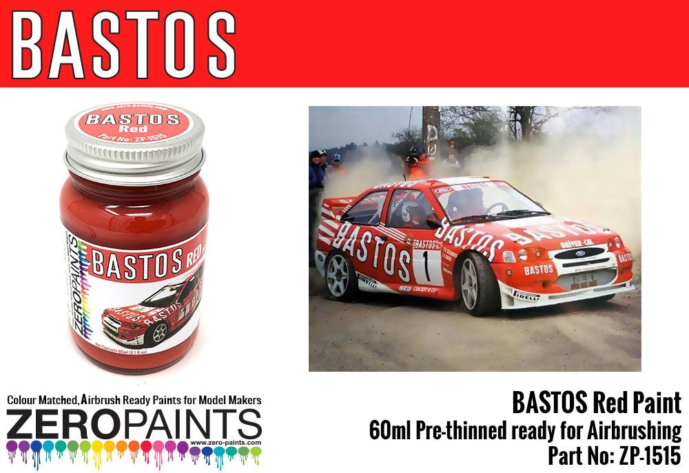 Bastos Red Paint for Bastos Sponsored Cars 60ml | ZP-1515 | Zero Paints