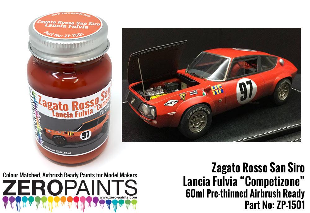 Zagato Rosso San Siro Lancia Fulvia “Competizone” Paint 60ml | ZP-1501 ...