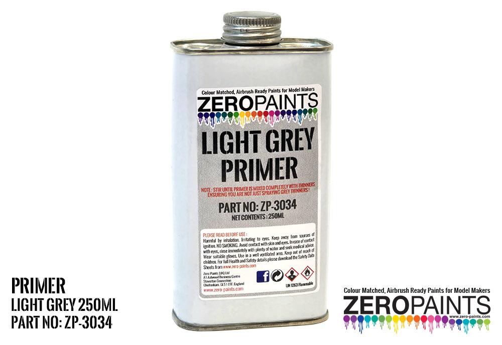 Light Grey Primer 250ml Airbrush Ready - New and Improved | ZP-3034 ...