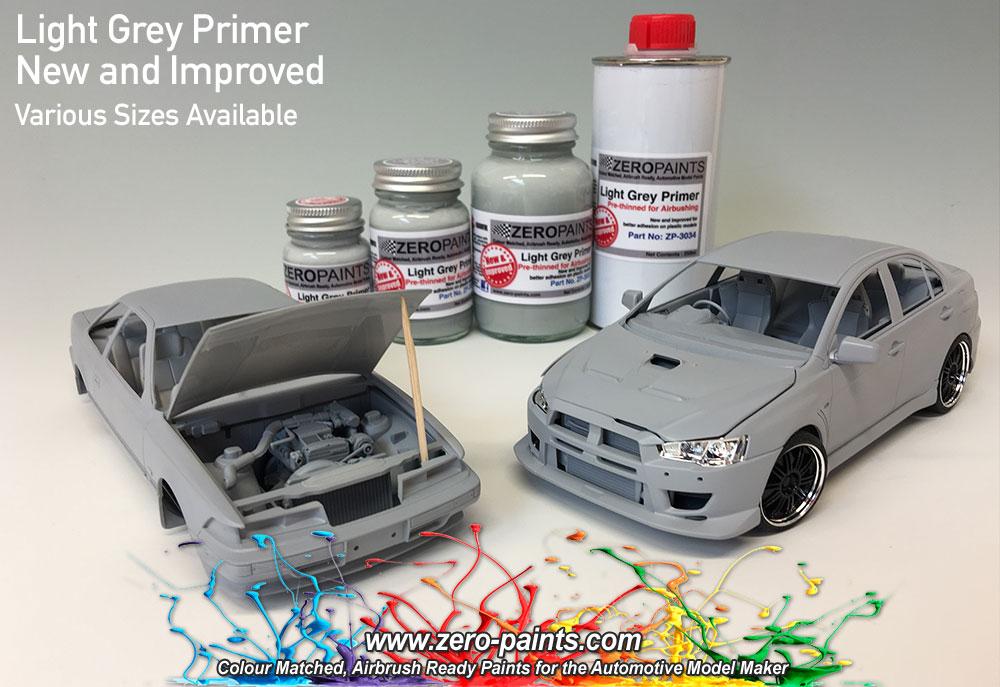 Light Grey Primer 60ml Airbrush Ready - New and Improved | ZP-3032 | Zero Paints