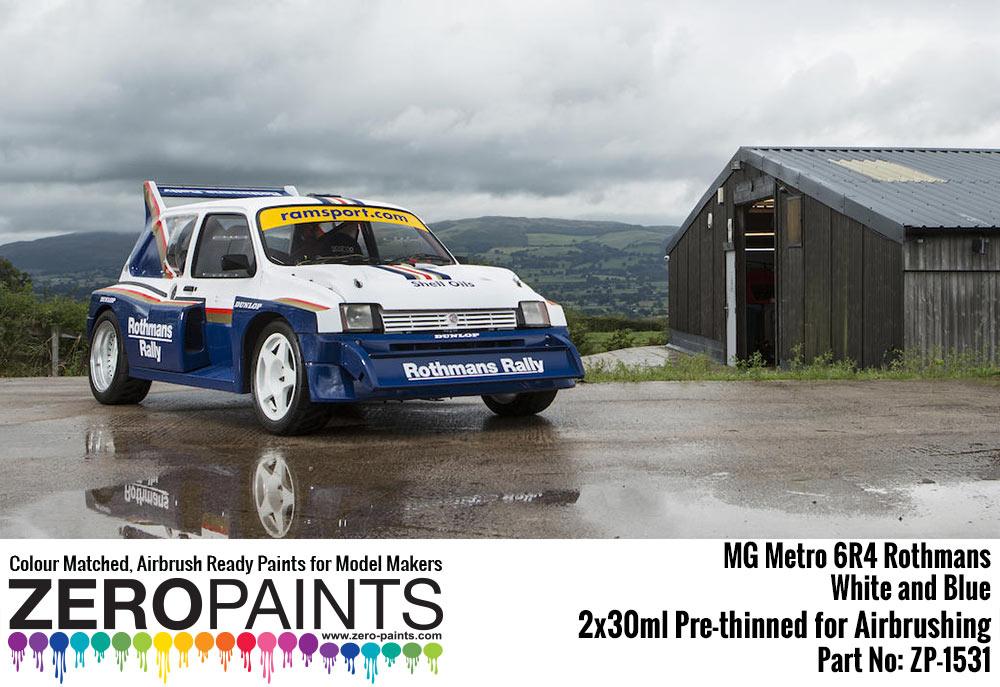 MG Metro 6R4 Rothmans - White and Blue Paint Set 2x30ml | ZP-1531 ...