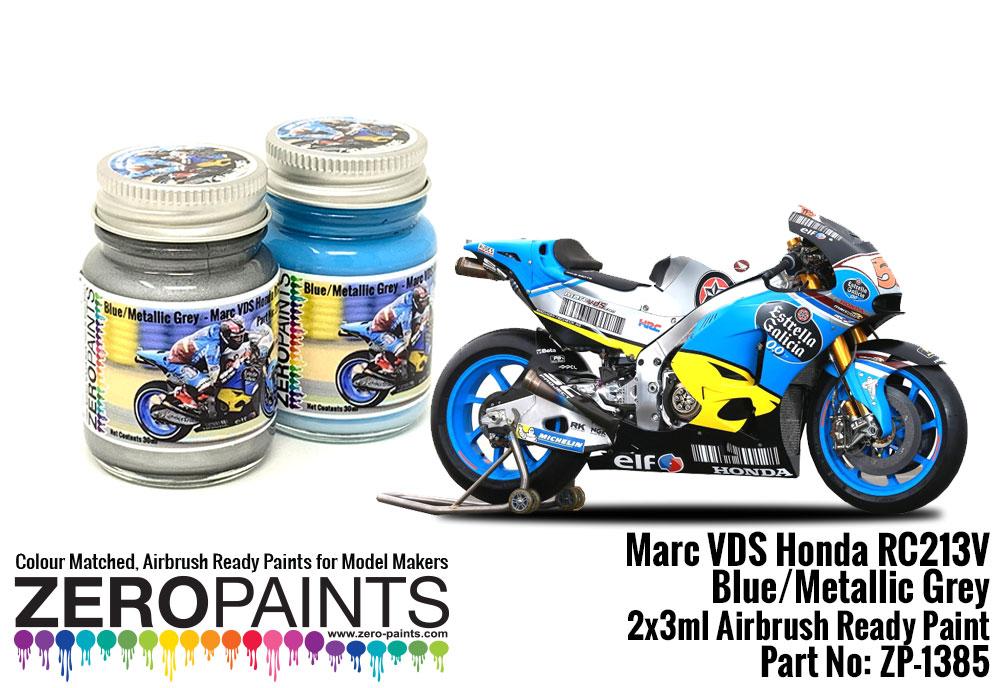 Marc VDS Honda RC213V - Blue/Metallic Grey Paint Set 2x30ml | ZP-1385 ...