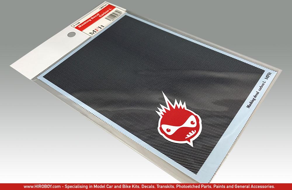 Masking Carbon Decals Large - P1108 | MFH P1108 | Model Factory Hiro
