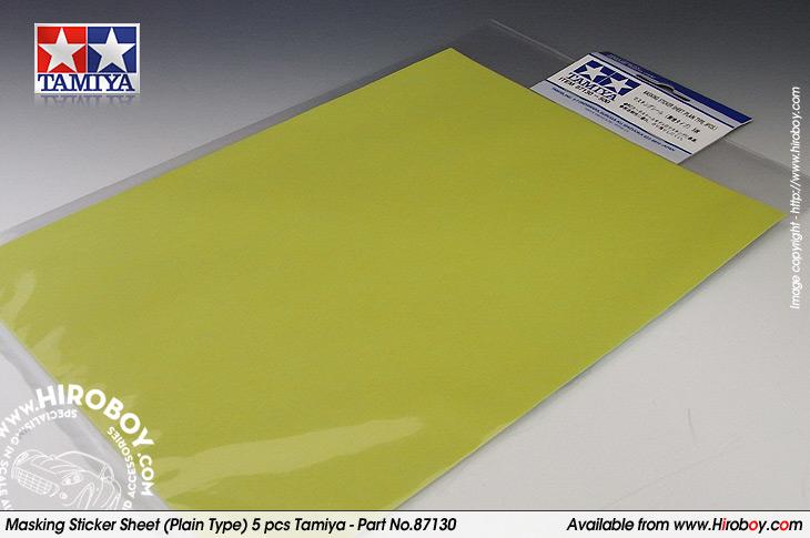 Masking Sticker Sheet (Plain Type) 5 pcs - 87130 | TAM87130 | Tamiya