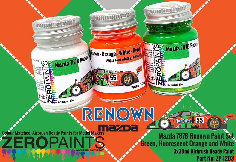 Mazda 787B Renown Paint Set - 3x30ml | ZP-1203 | Zero Paints