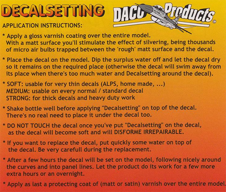 Medium - Daco Decal Setting Solution 30ml | DACO-MEDIUM | Daco Products