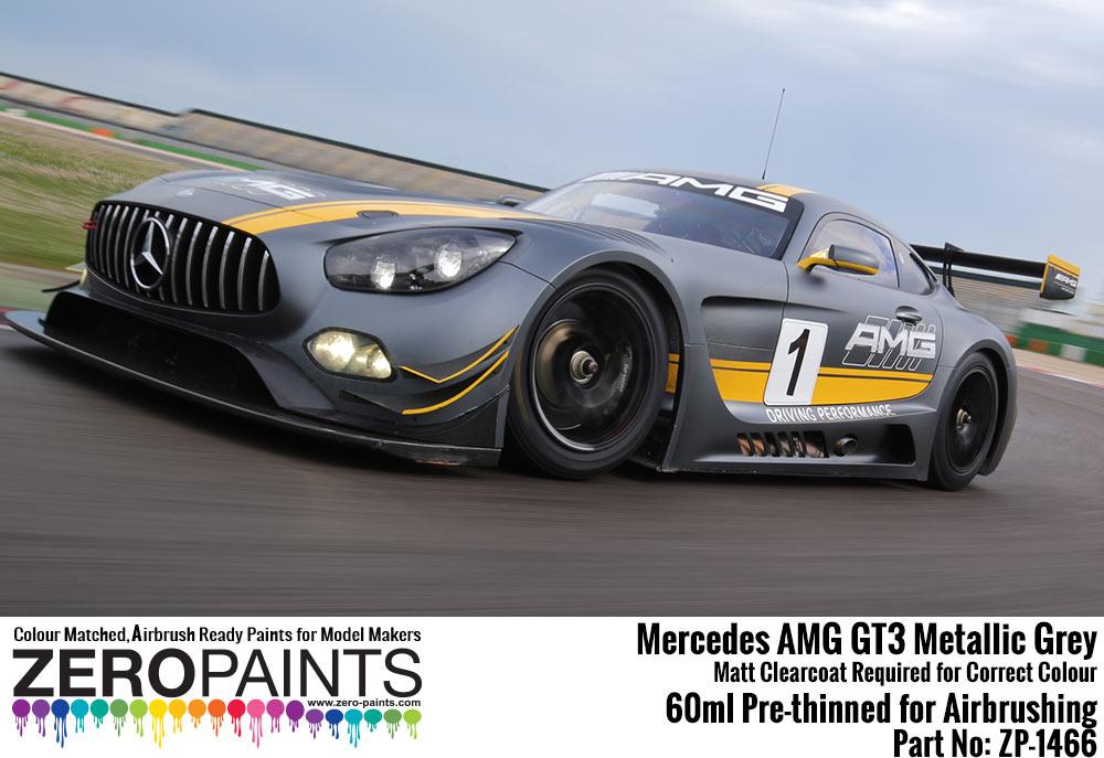 Mercedes AMG GT3 Metallic Grey (Matt) Paint 30ml | ZP-1466/30 | Zero Paints