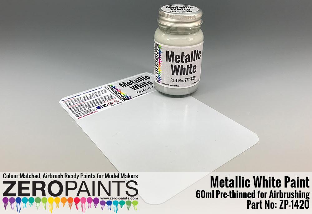 Metallic White Paint 60ml | ZP-1420 | Zero Paints