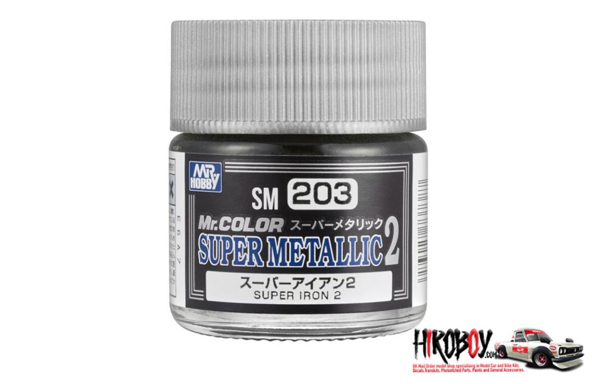 Mr.Color Super Metallic Paints - Super Iron II SM-203 10ml | GSi-SM-203 ...