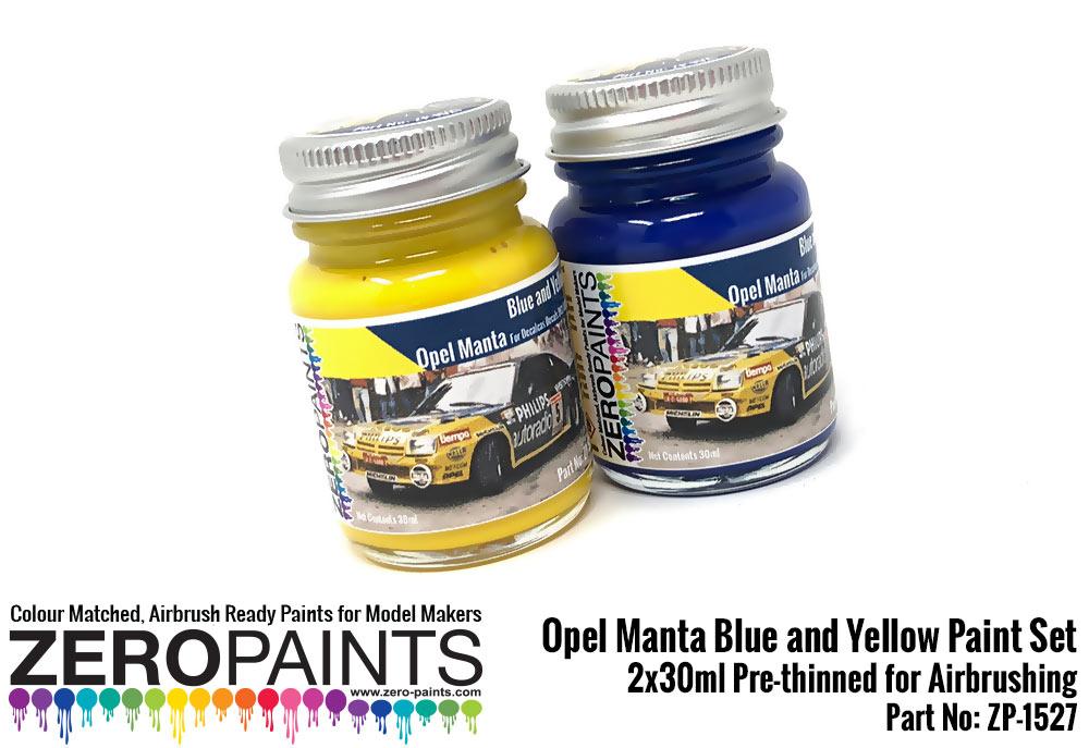 Opel Manta - Blue and Yellow Paint Set 2x30ml | ZP-1527 | Zero Paints