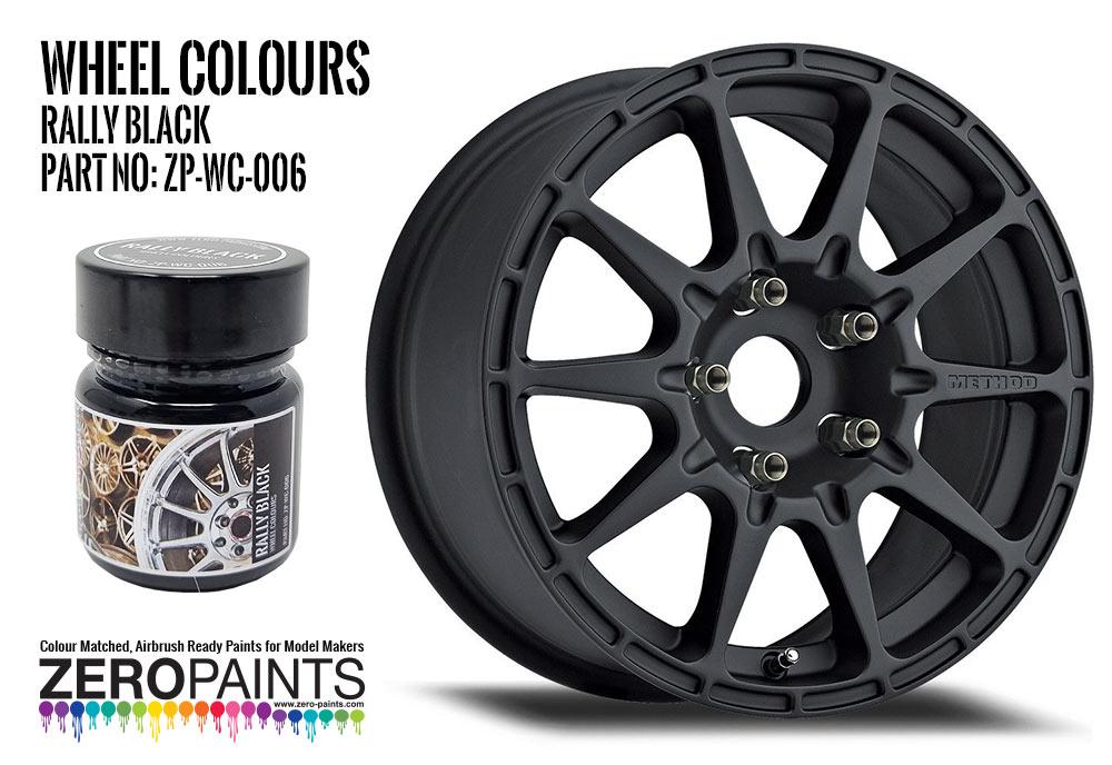 Rally Black - Wheel Colours - 30ml | ZP-WC-006 | Zero Paints