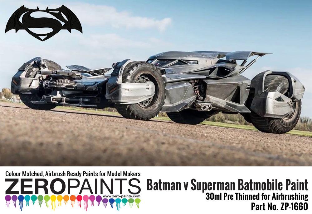 Batman v Superman Batmobile Metallic Grey Paint - 30ml | ZP-1661 | Zero ...
