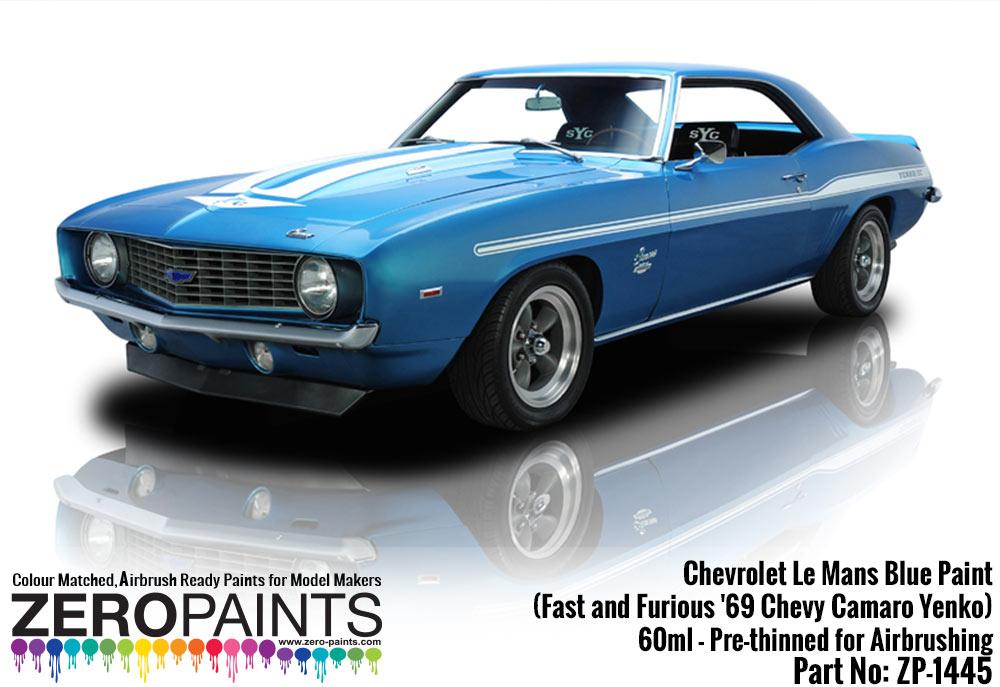 Chevrolet Le Mans Blue Paint 60ml (Fast and Furious '69 Chevy Camaro ...