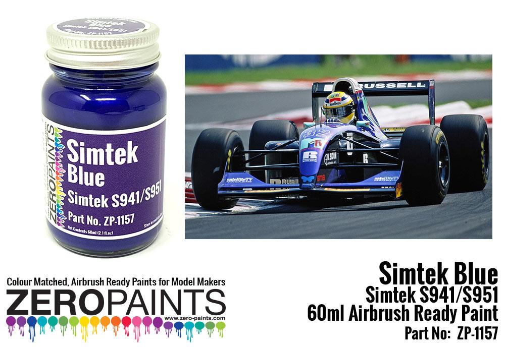 Simtek F1 Blue Paint 60ml | ZP-1157 | Zero Paints