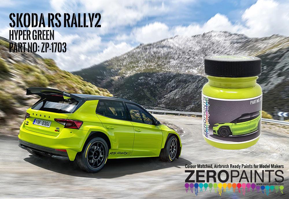 Skoda RS Rally2 Hyper Green Paint 60ml | ZP-1703 | Zero Paints