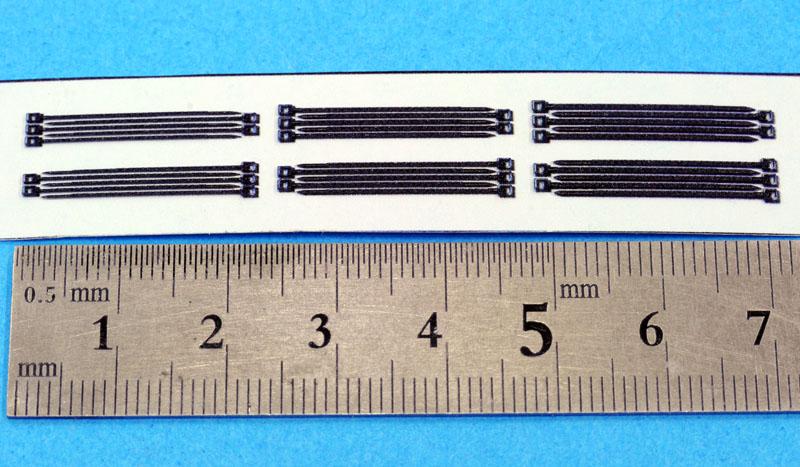 Small Zip Ties White (Clamping Band) x30 | MFH P1088 | Model Factory Hiro
