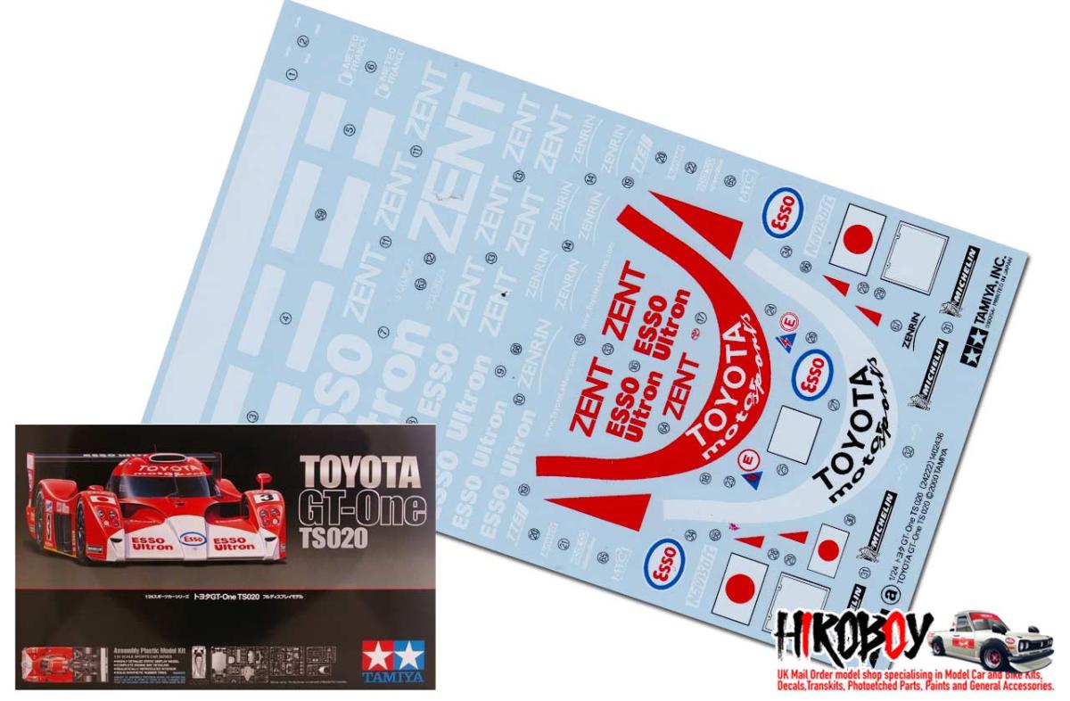 Spare Tamiya Decal Sheet A 1:24 Toyota GT-One TS020 - 24222 | TAM24222 ...