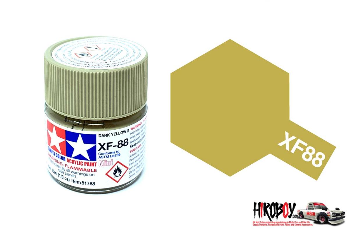 Tamiya Acrylic Mini XF-88 Dark Yellow 2 - 10ml Jar | TAM81788 | Tamiya