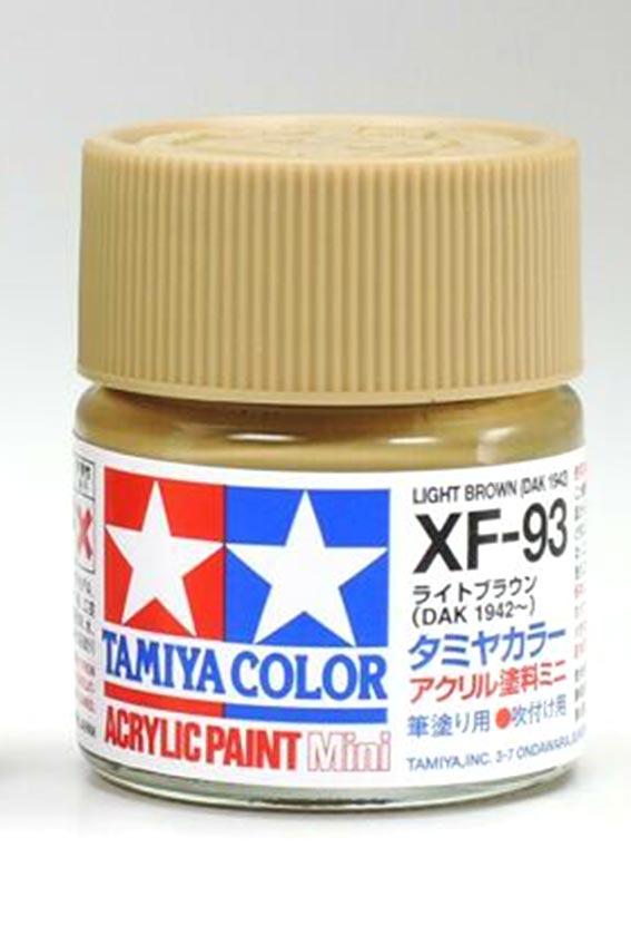 Tamiya Acrylic Mini XF-93 Light Brown (DAK 1942) - 10ml Jar | TAM81793 ...