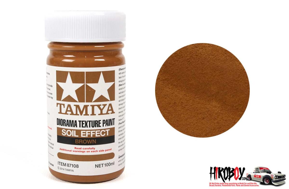Tamiya Diorama Texture Paint Soil Brown 100ml | TAM87108 | Tamiya