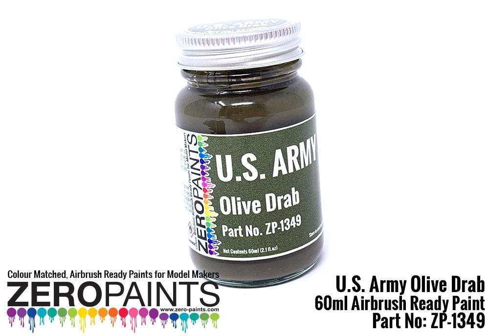 U.S. Army Olive Drab Paint 60ml | ZP-1349 | Zero Paints