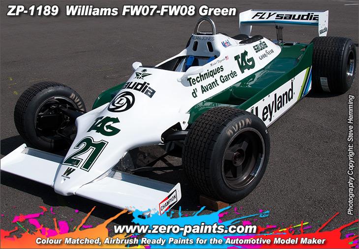 Williams FW07-FW08 Green Paint 60ml | ZP-1189 | Zero Paints