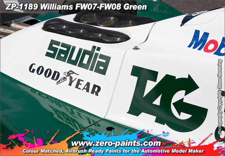Williams FW07-FW08 Green Paint 60ml | ZP-1189 | Zero Paints